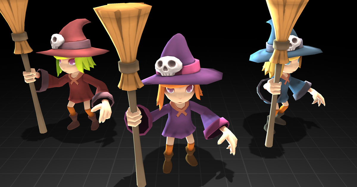 Poly HP - Witch | Characters | Unity Asset Store
