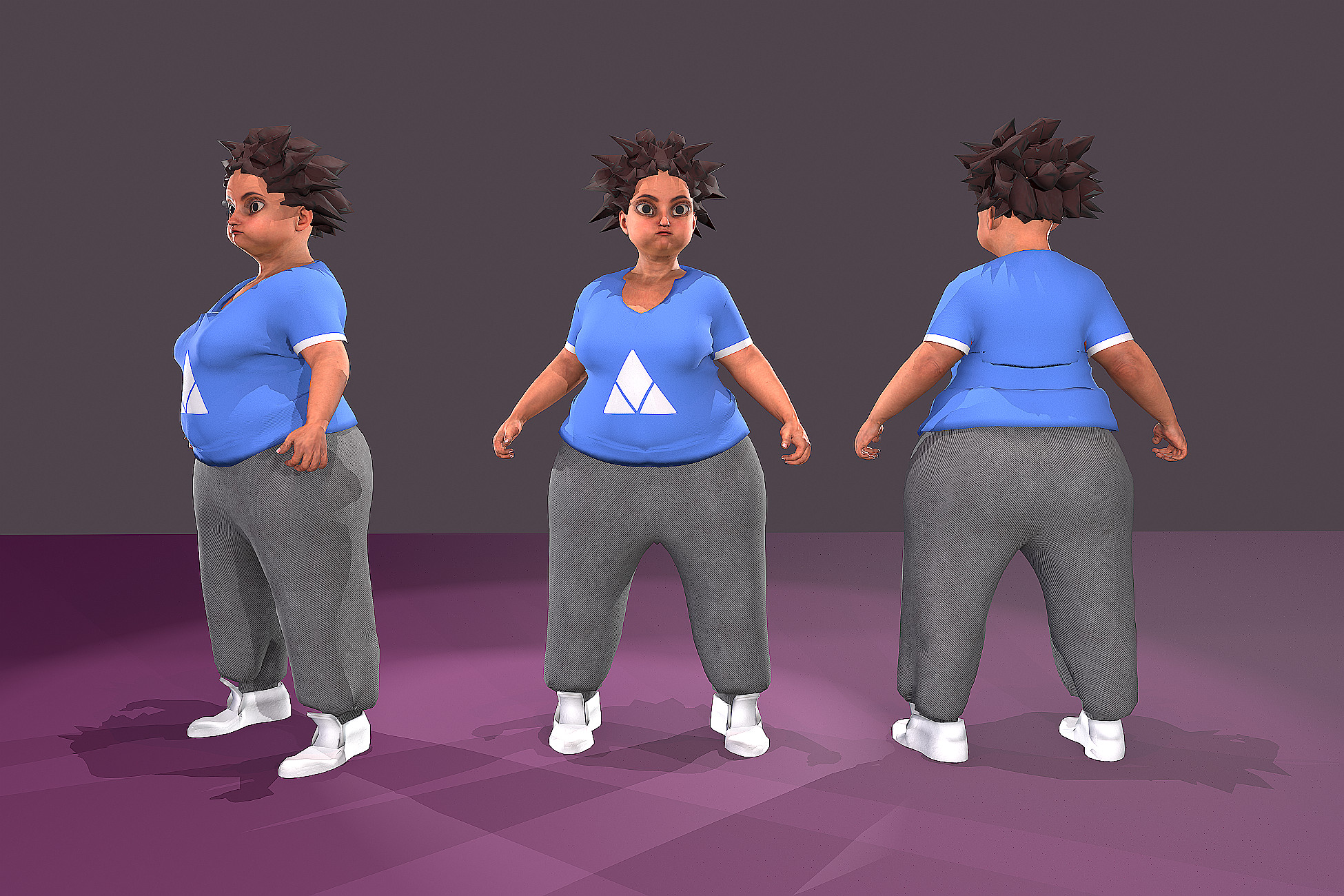 Woman cartoon character | Characters | Unity Asset Store