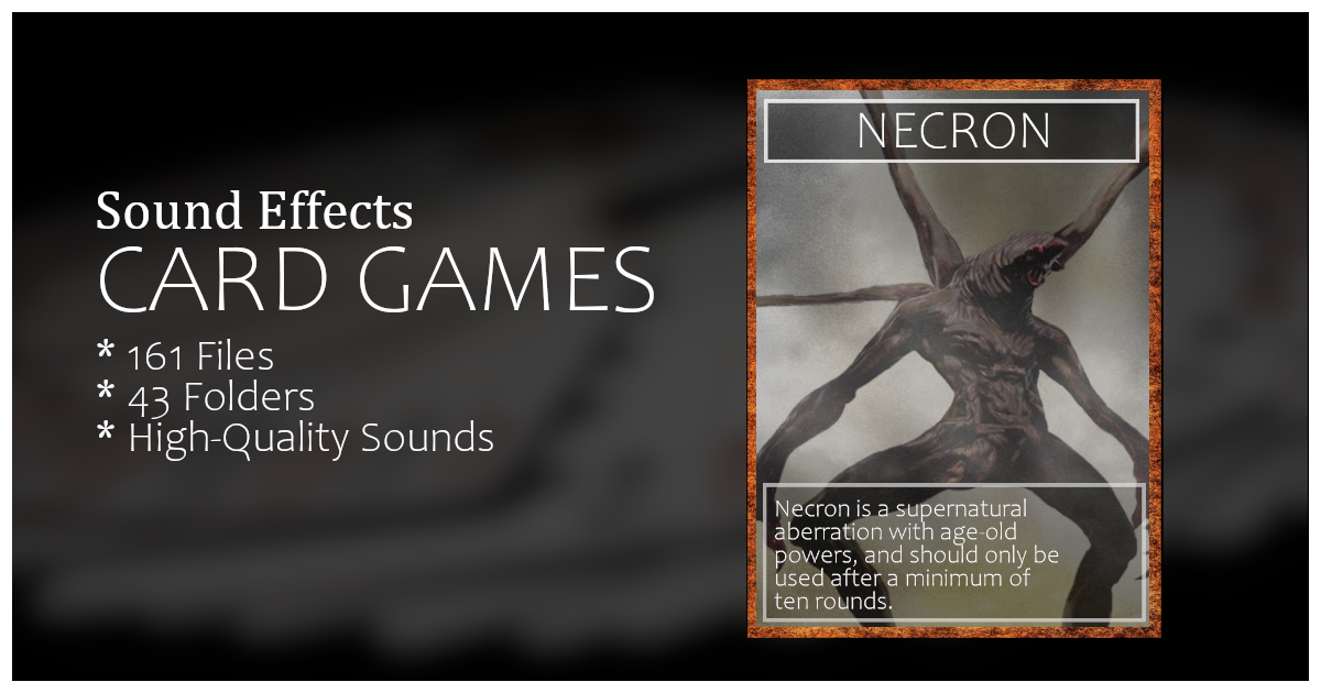 Card Games - Sound Effects | Audio Sound FX | Unity Asset Store