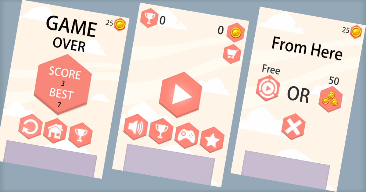 Simple Mobile Game UI - 1 | 2D Icons | Unity Asset Store