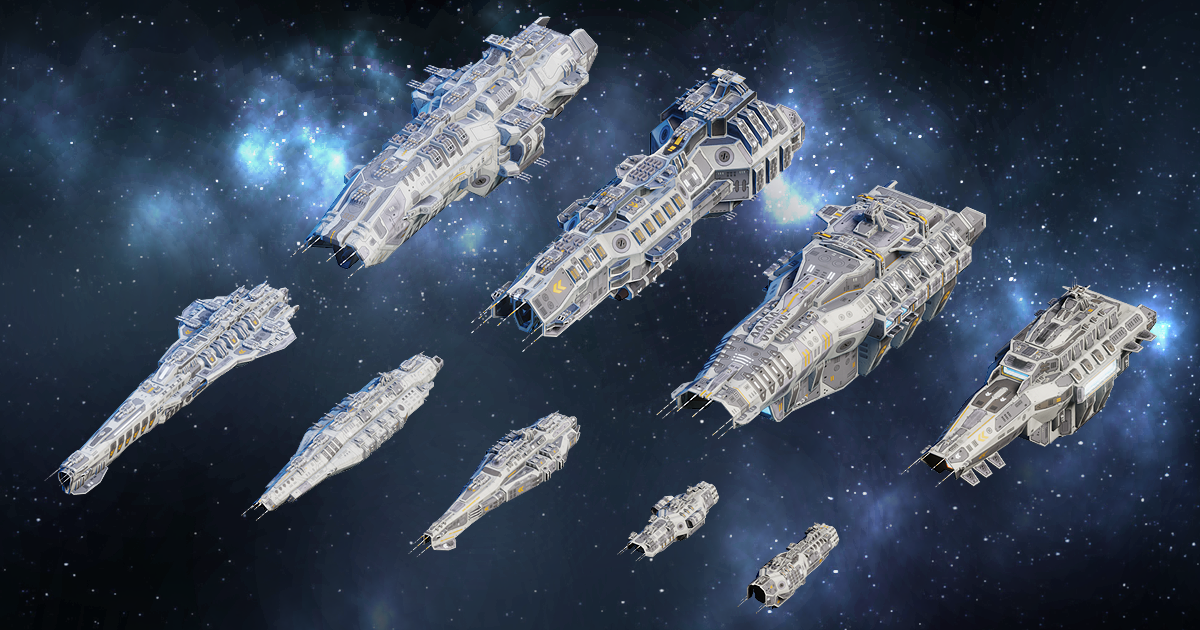 Spaceship Fleet III Collection II | 3D Space | Unity Asset Store