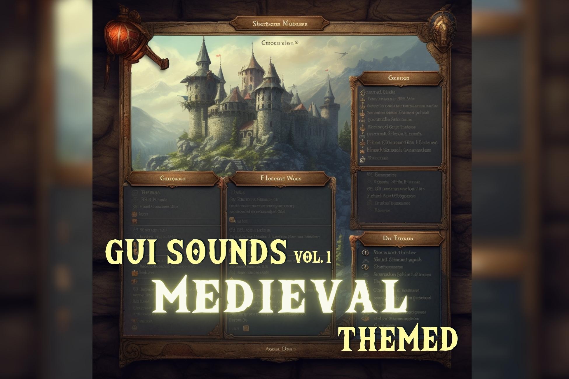 User Interface Sfx Vol 1 Medieval Rpg Gui Sounds Audio Sound Fx Unity Asset Store