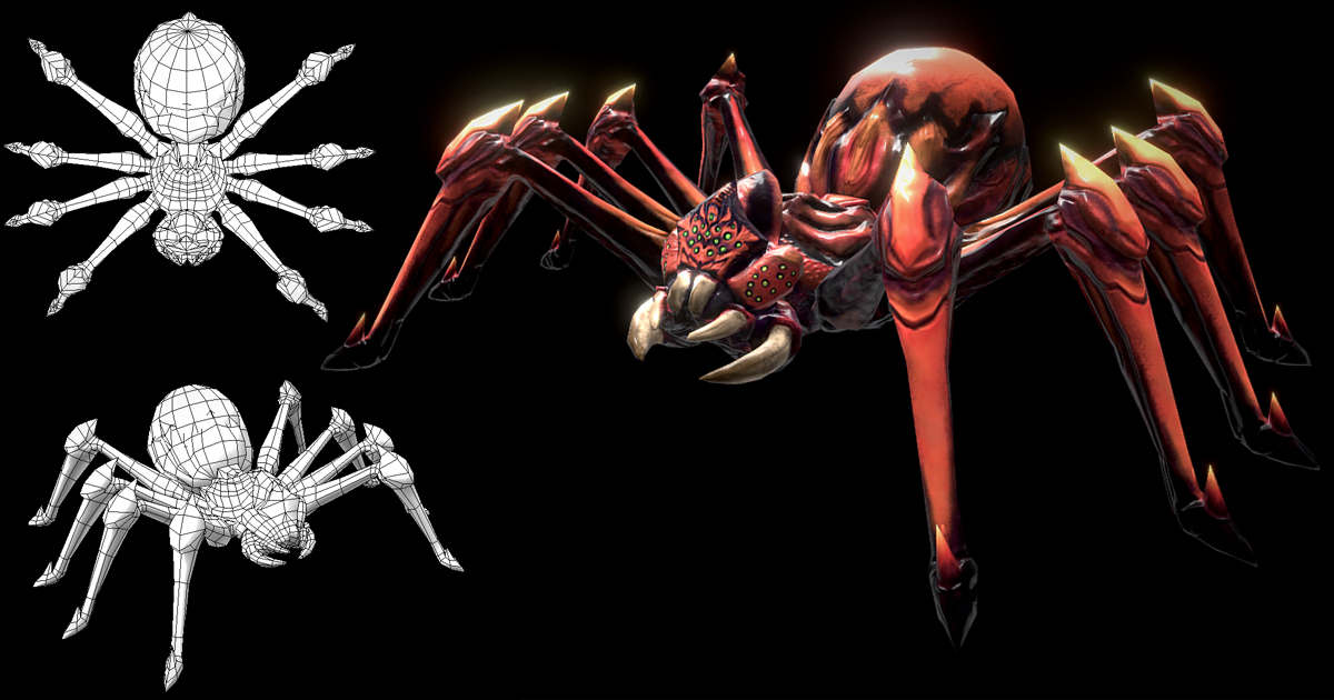Сannibal Spider | 3D Creatures | Unity Asset Store