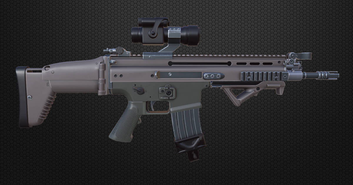 Automatic rifle PBR | 3D Guns | Unity Asset Store