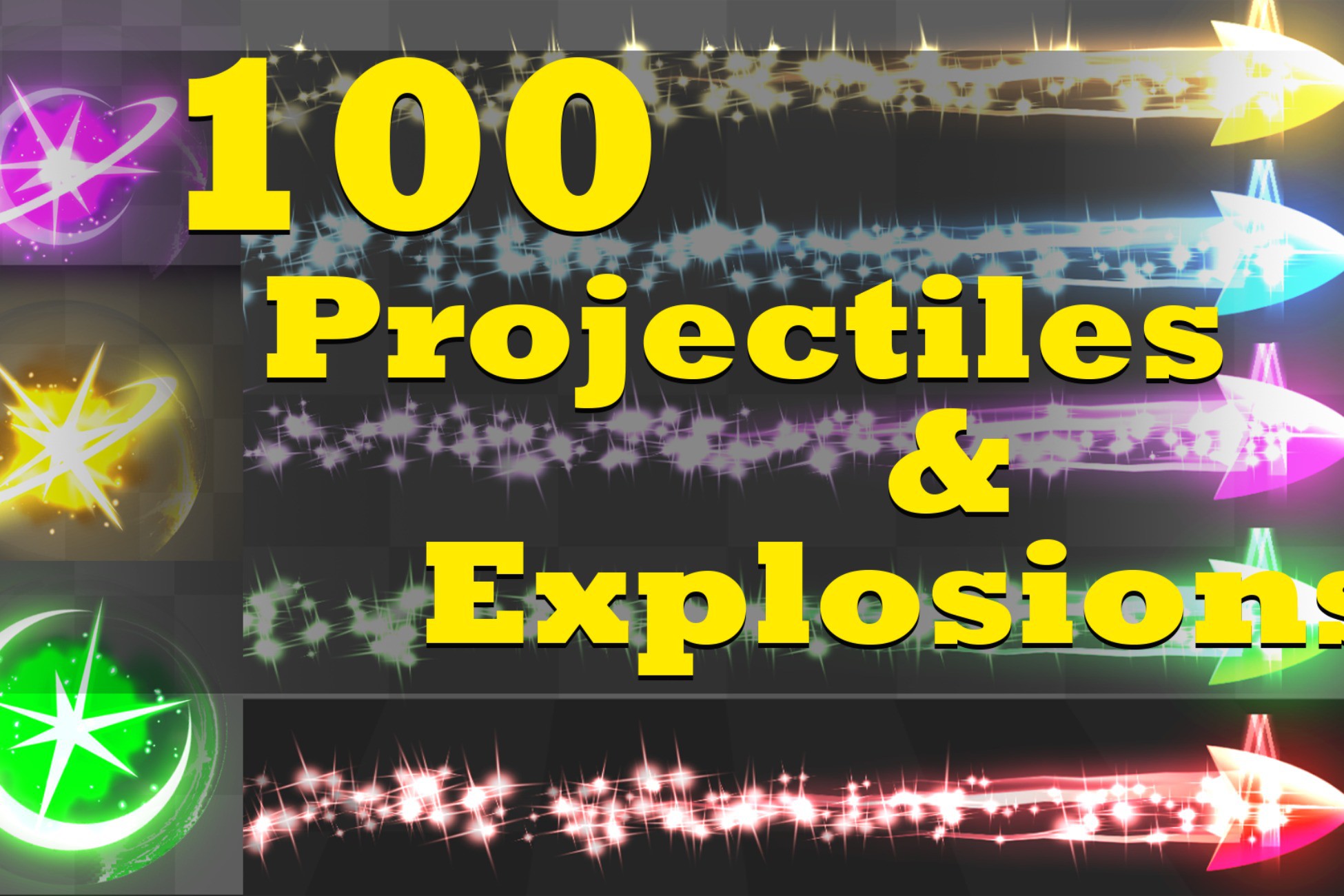 Stylized Projectiles Vol3 Fire And Explosions Unity Asset Store