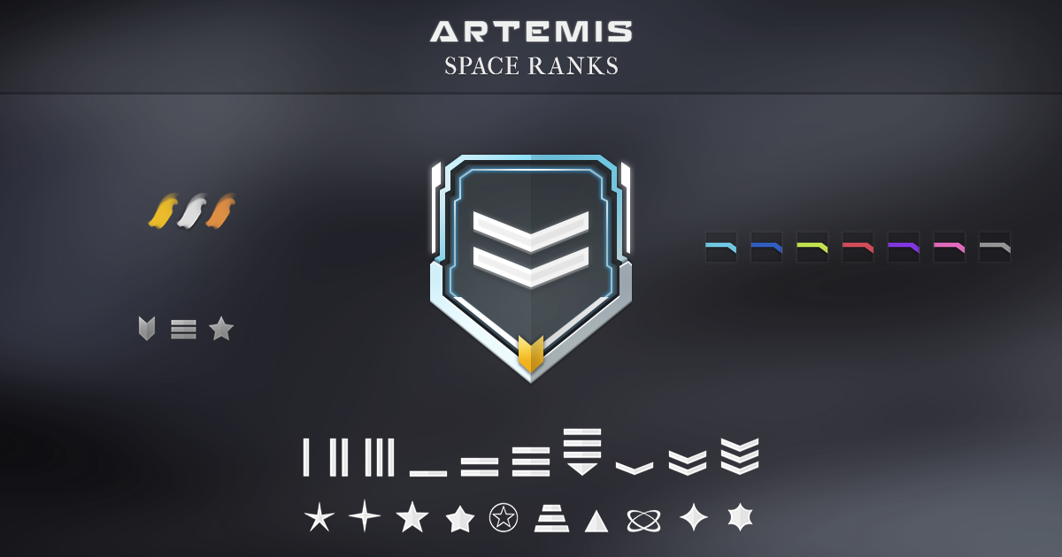 ARTEMIS Space Ranks | 2D Icons | Unity Asset Store