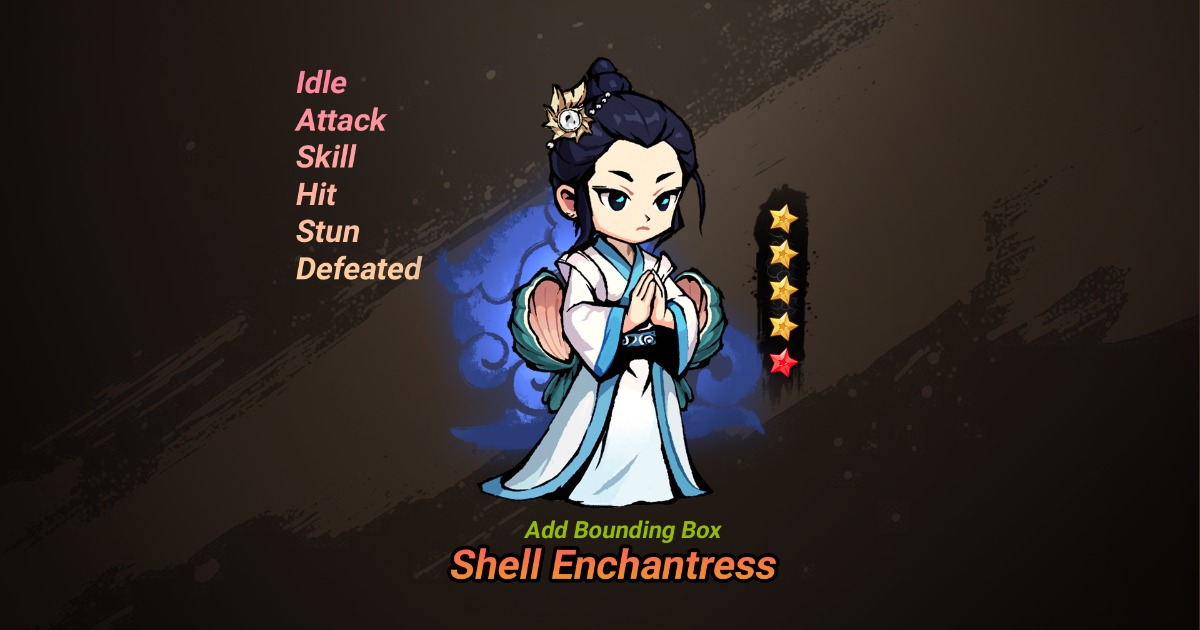 Shell Enchantress_Spine 2D Animation Character | 2D 角色 | Unity Asset Store