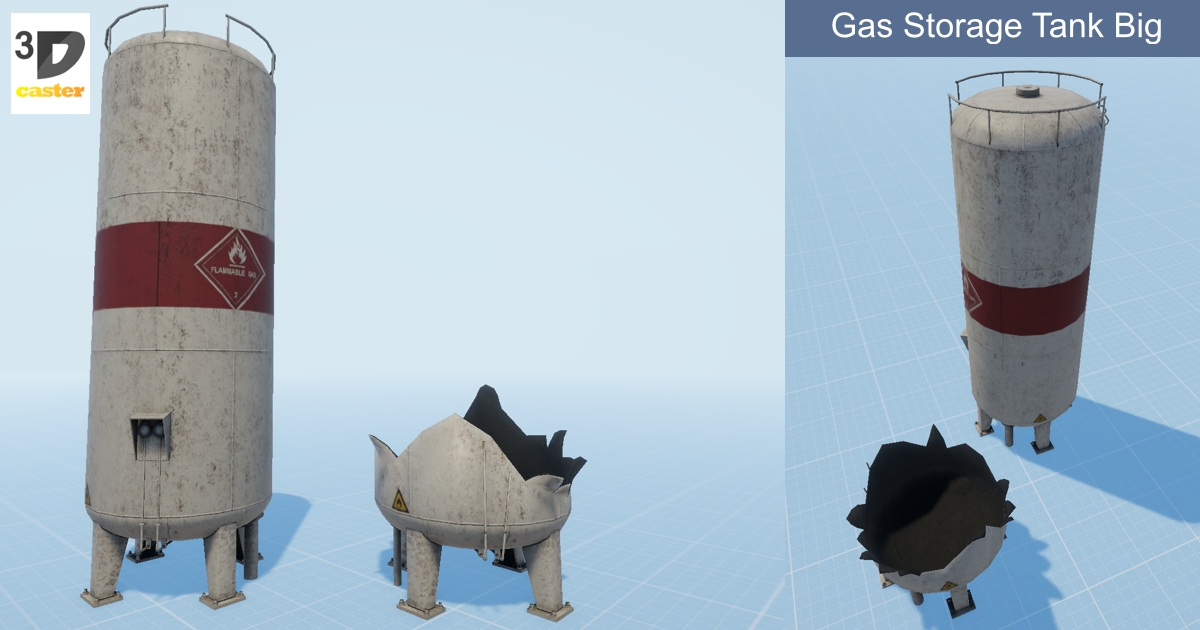 Gas Storage Tank Big | 3D Industrial | Unity Asset Store