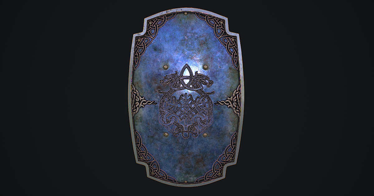 Medieval shield 3d model | 3D Weapons | Unity Asset Store