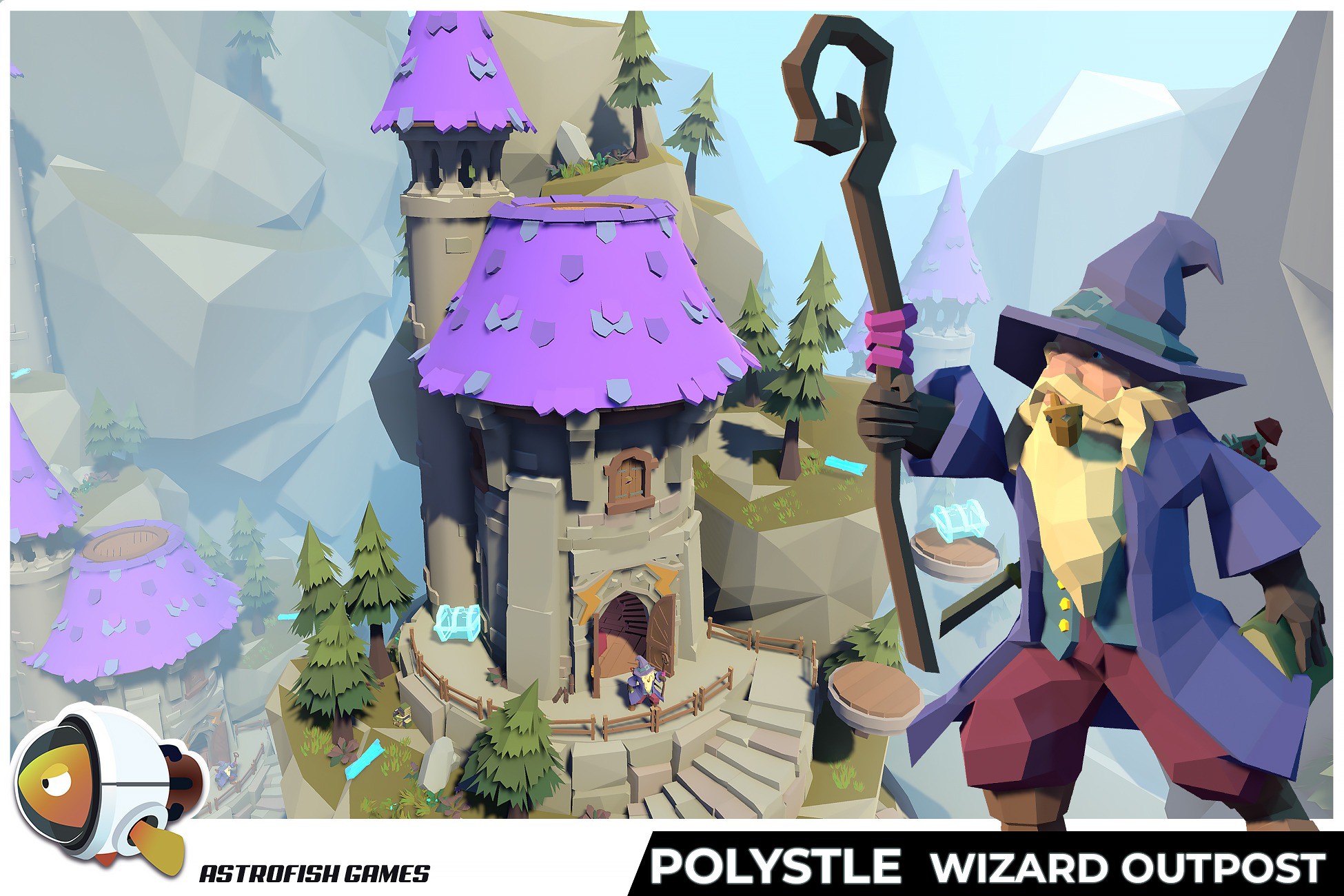 POLYSTYLE - Wizard Outpost | 3D 판타지 | Unity Asset Store