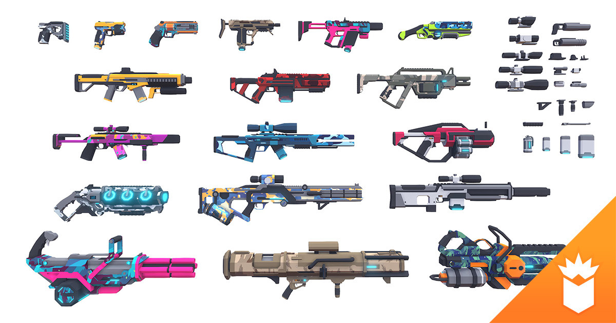 CB Sci-Fi Gun Pack Complete | 3D Guns | Unity Asset Store