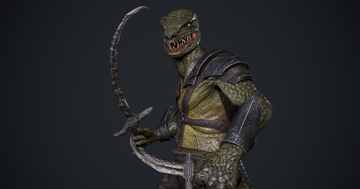 Lizardman Rogue | 3D Creatures | Unity Asset Store