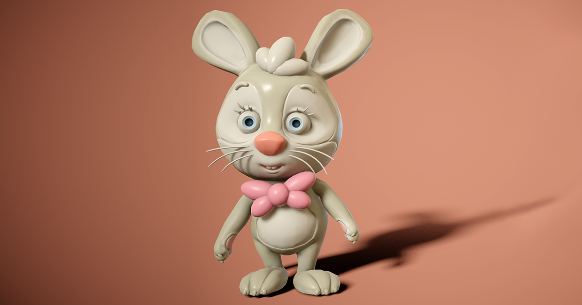 Cute Easter rabbit | キャラクター | Unity Asset Store
