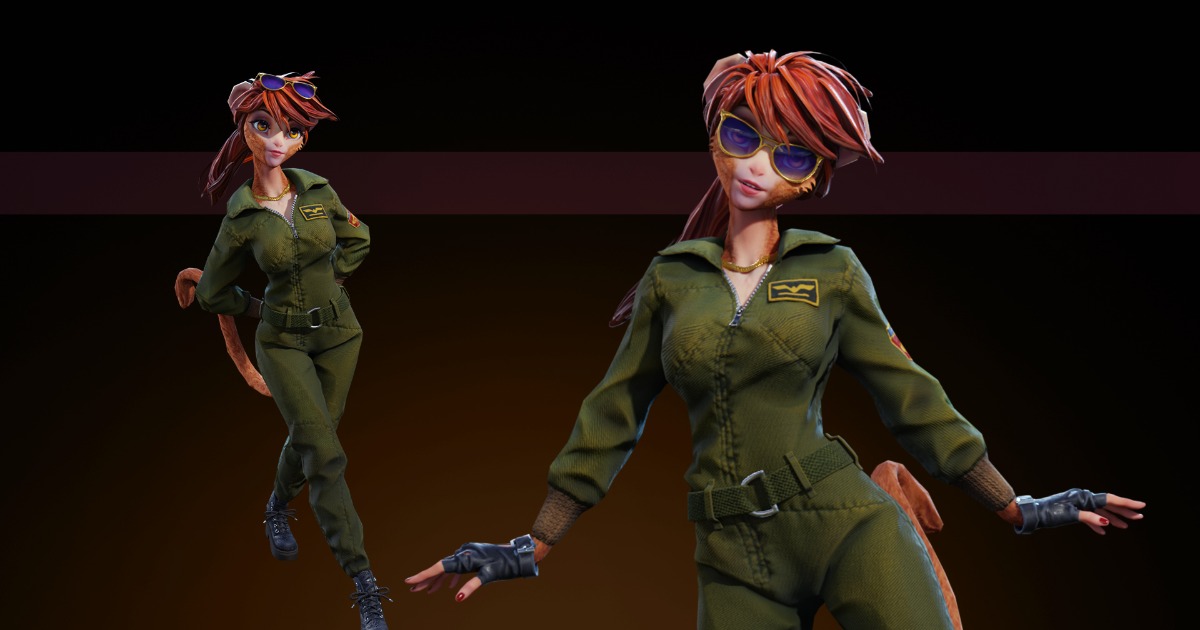 Monkey Girl Arms Trader | 3D Characters | Unity Asset Store