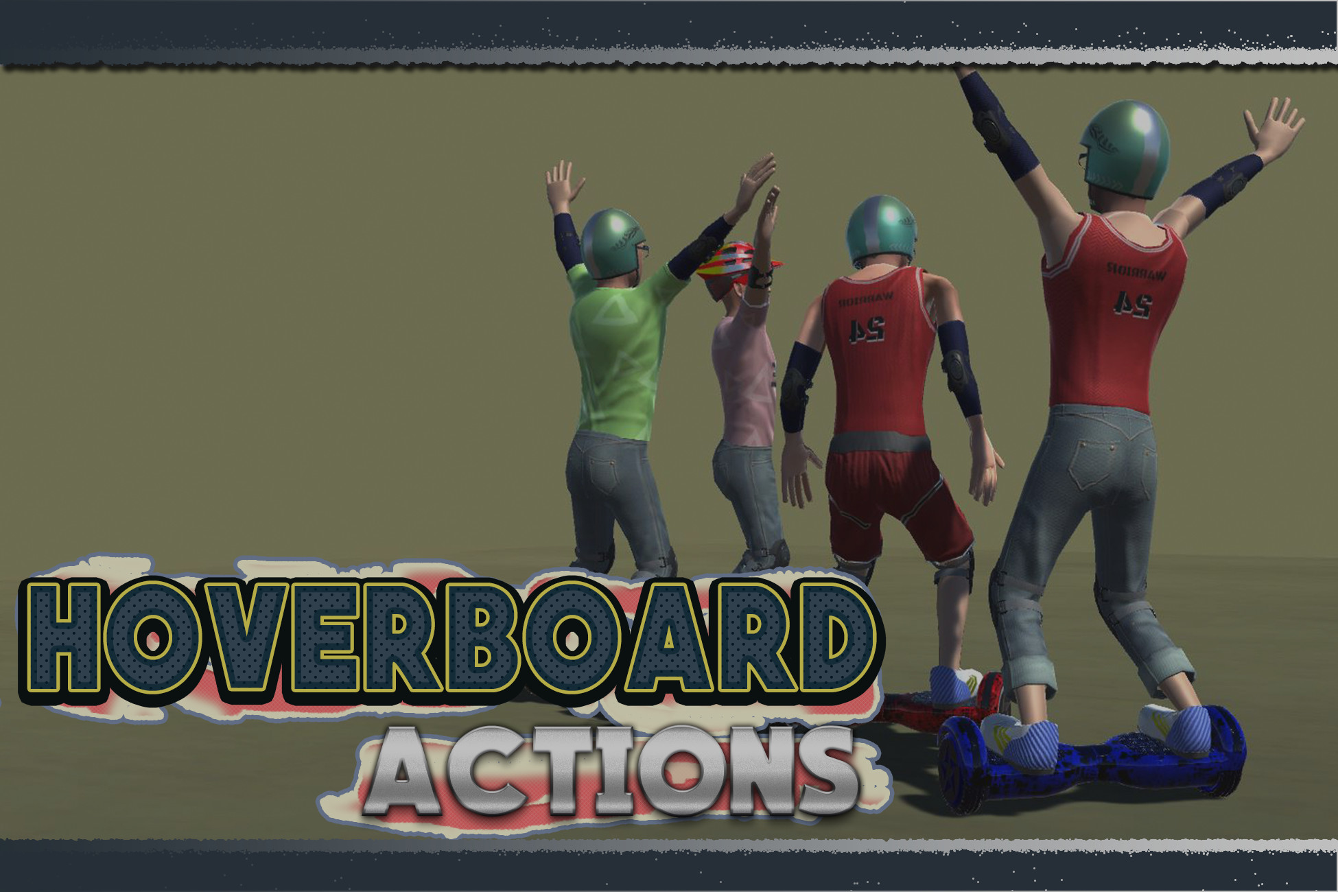 Hoverboard Actions | 3D Animations | Unity Asset Store