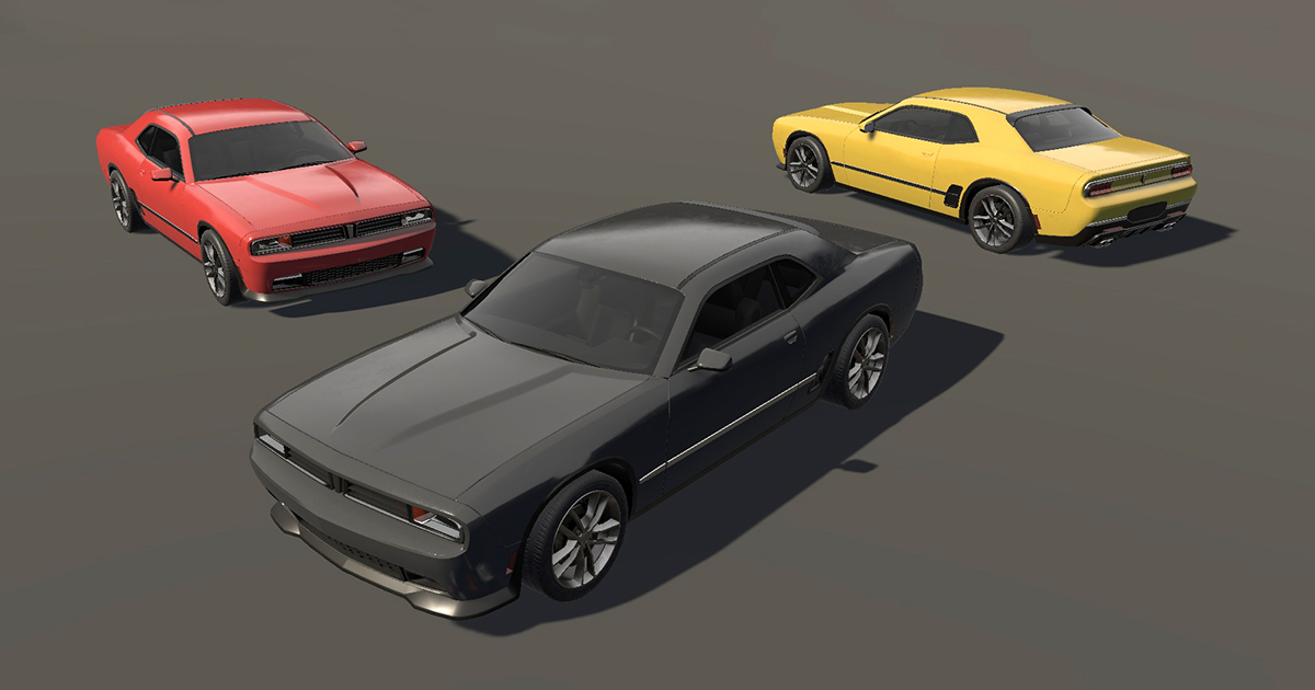 Muscle Car 1 | 3D Vehicles | Unity Asset Store