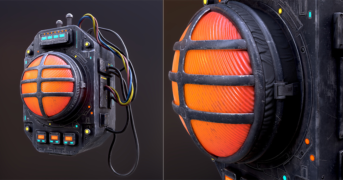 Sci Fi Signal Light | 3D Electronics | Unity Asset Store
