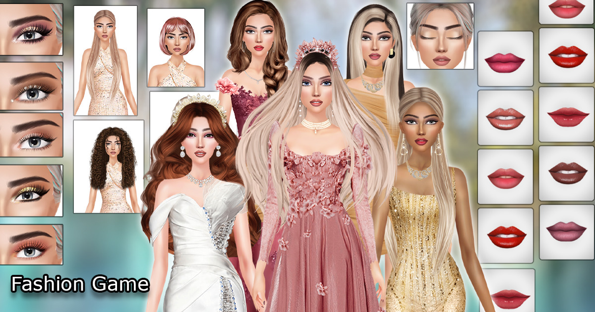 Fashion Makeover and Dressup - Glam Doll 2D Assets | 2D Characters ...