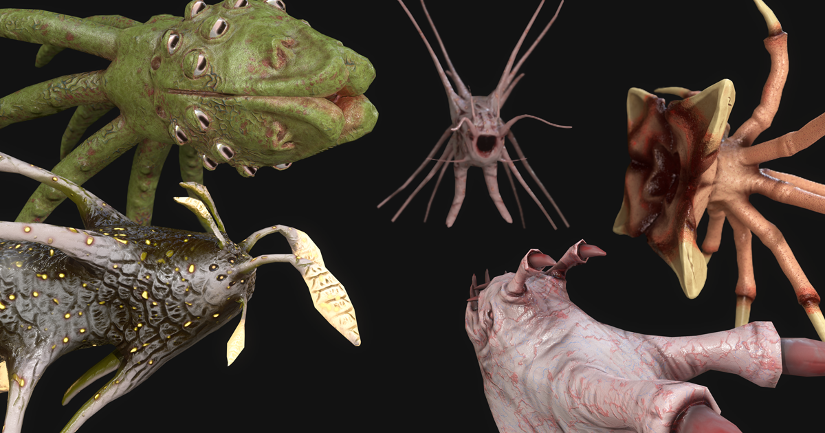 Flying Monsters Collection | 3D Creatures | Unity Asset Store