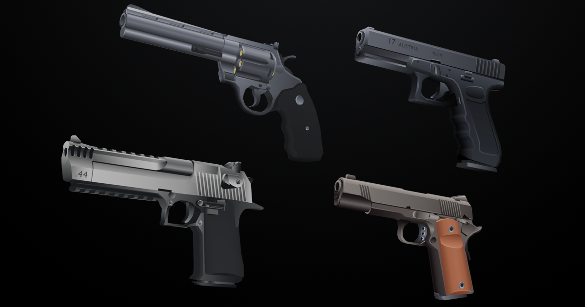 PISTOLS - Stylized Handgun Pack | 3D Weapons | Unity Asset Store