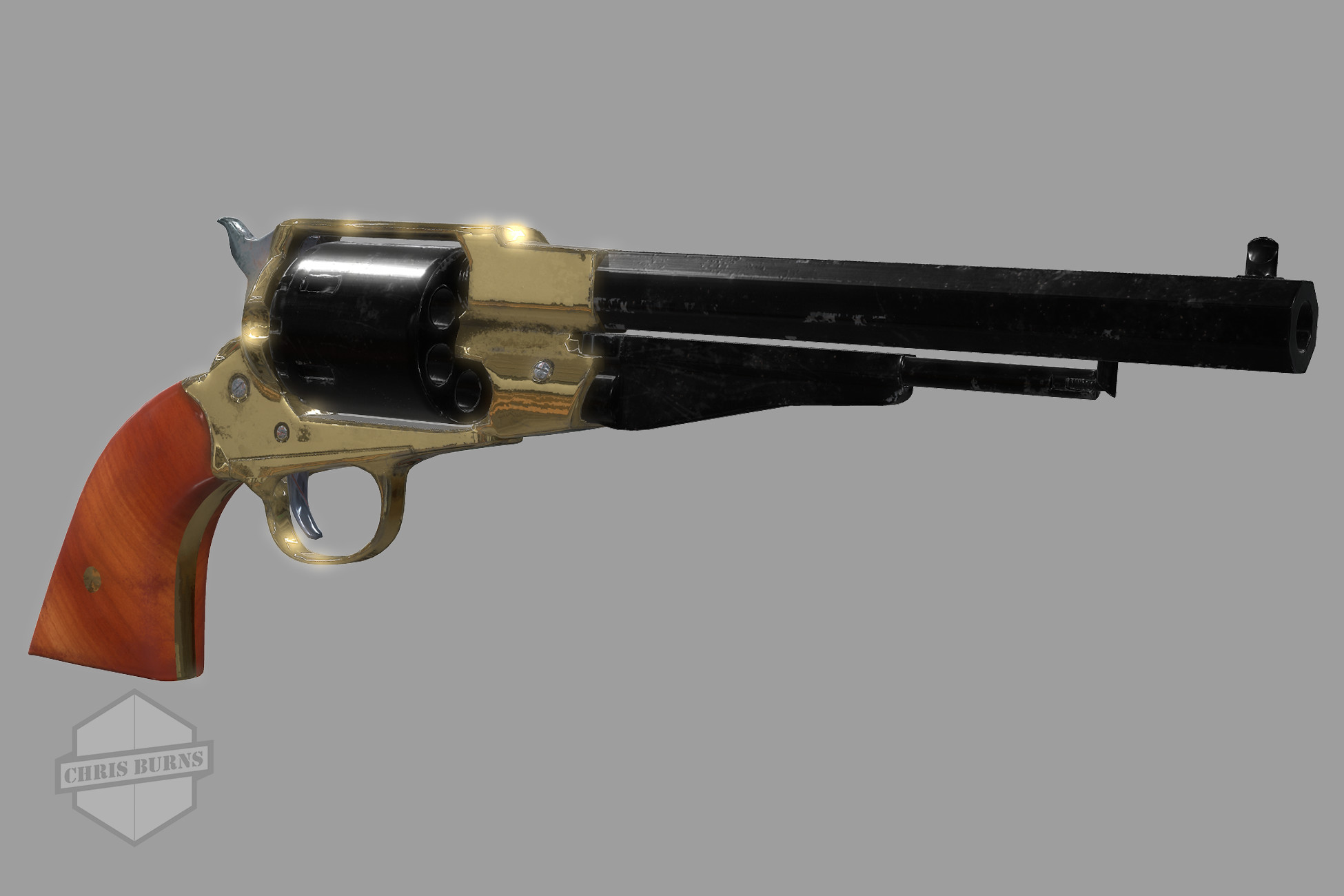 1858 Remington Revolver | 3D Guns | Unity Asset Store