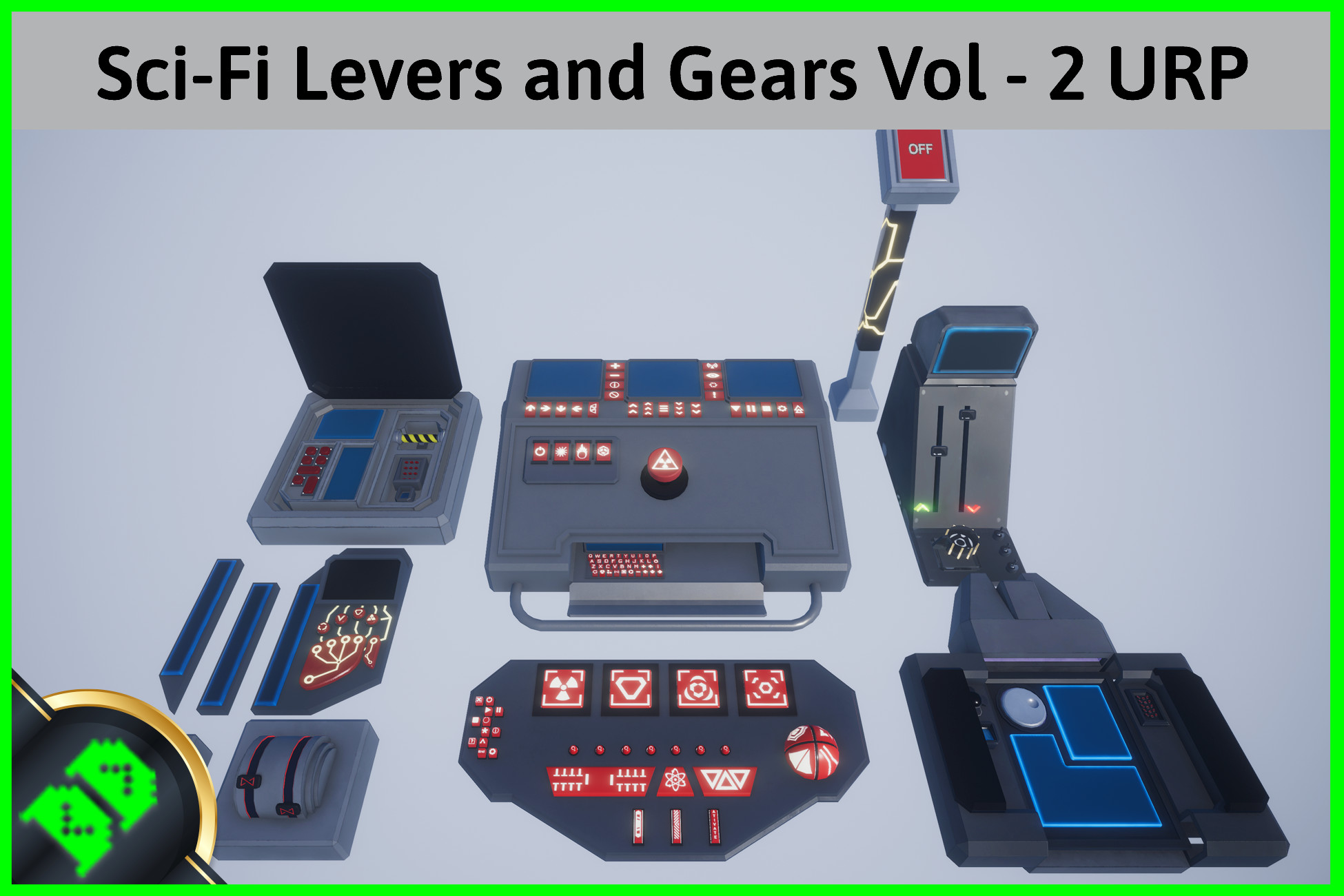 Sci-Fi Levers and Gears Vol - 2 URP | 3D 電化製品 | Unity Asset Store
