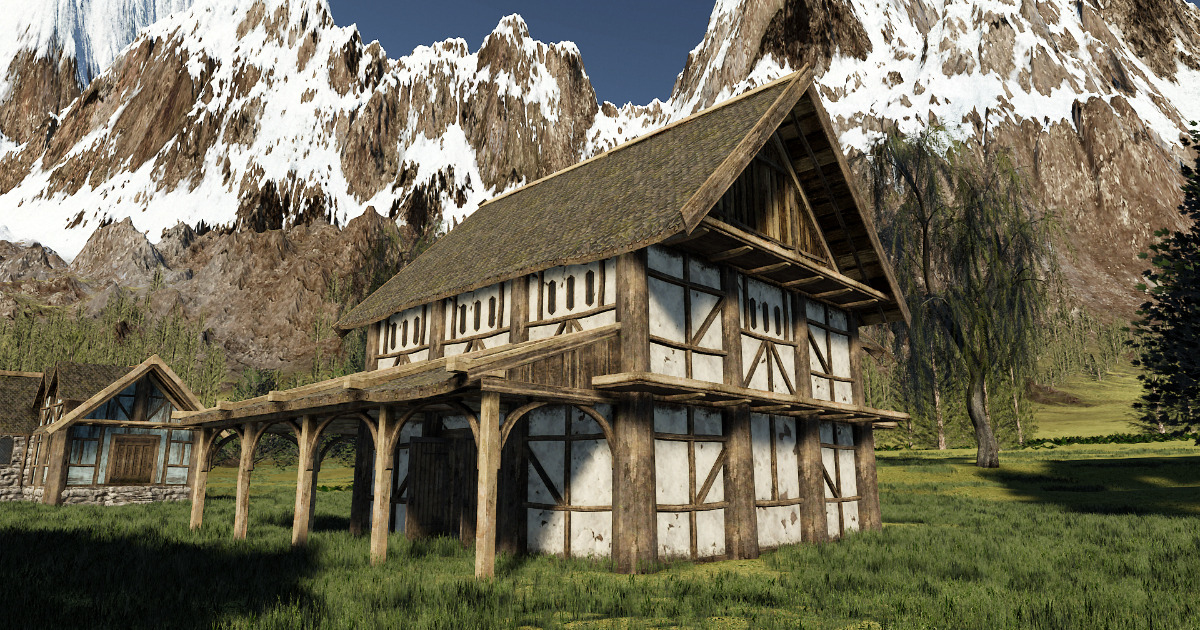 Medieval Houses Modular Vol 1 | 3D Environments | Unity Asset Store