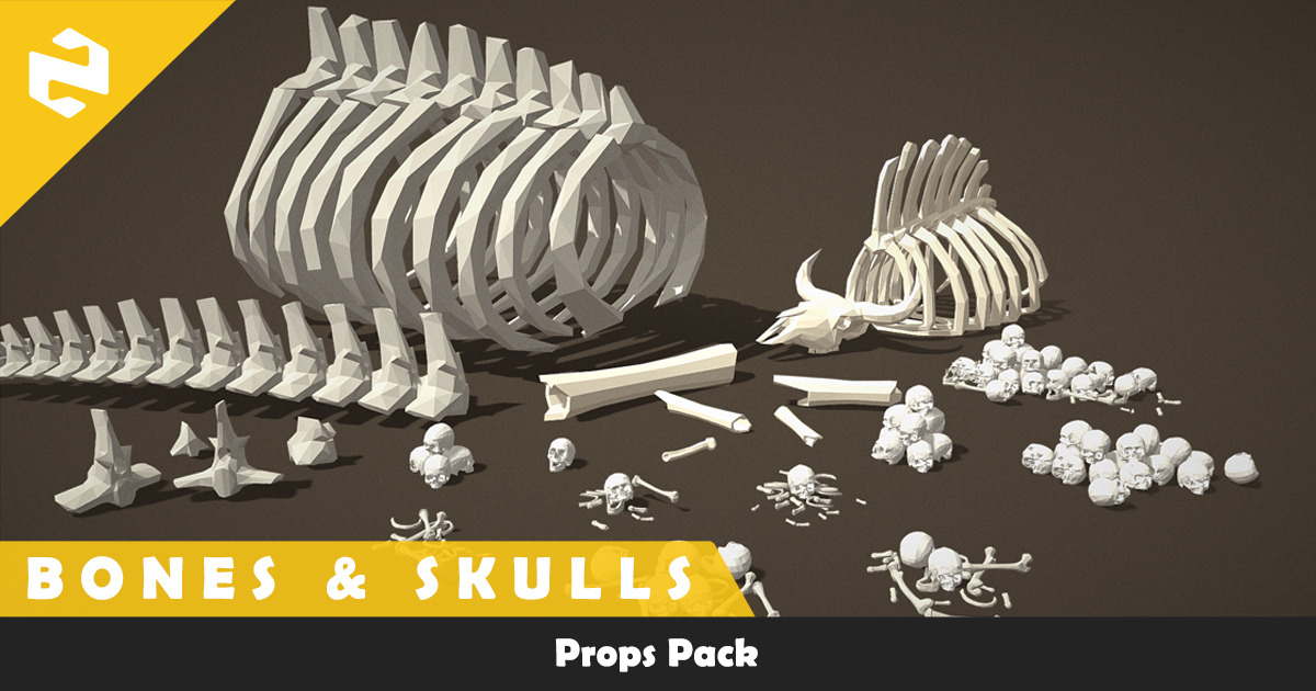 Props Pack - Bones & Skulls | 3D Props | Unity Asset Store
