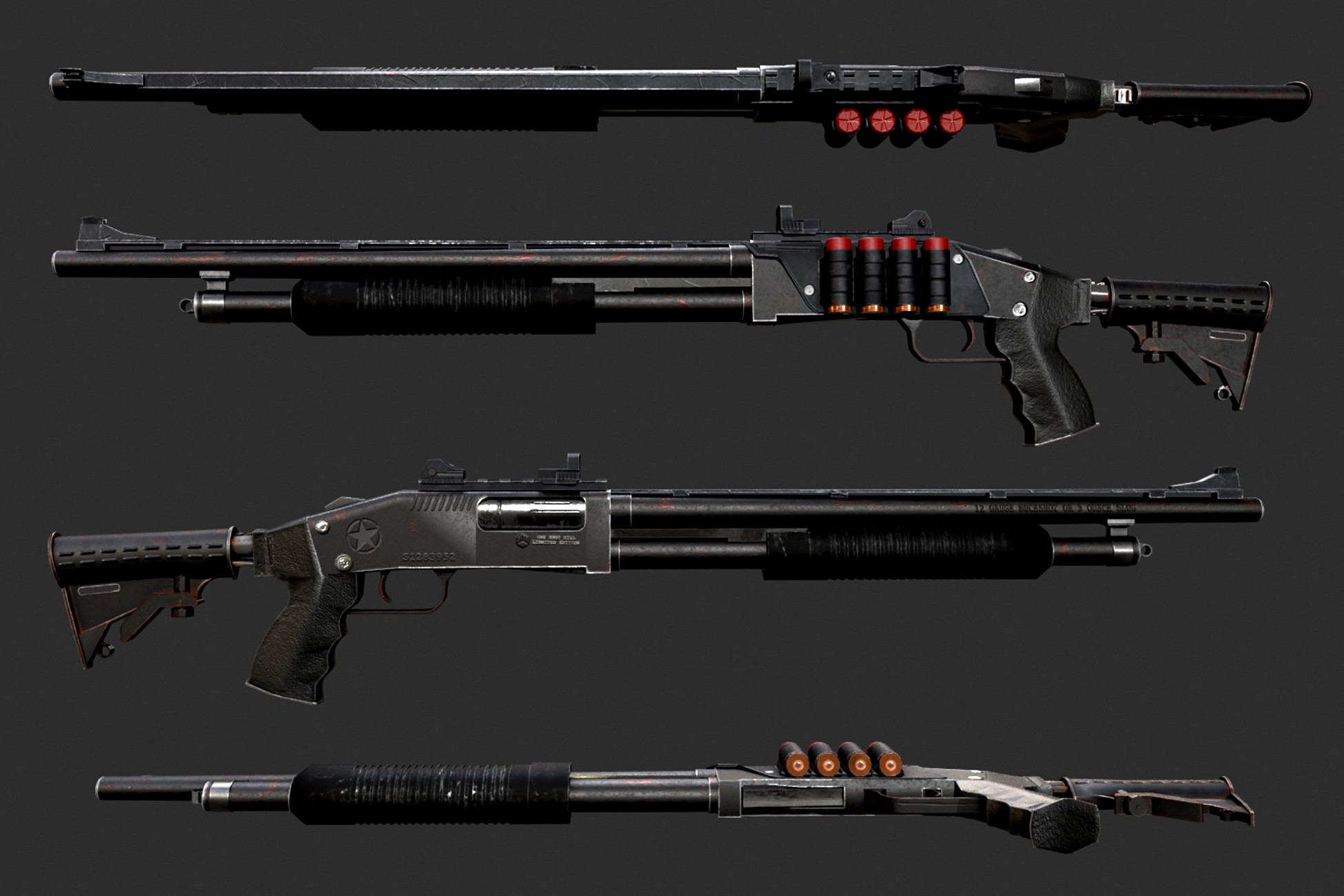 Noir Shotgun | 3D Guns | Unity Asset Store