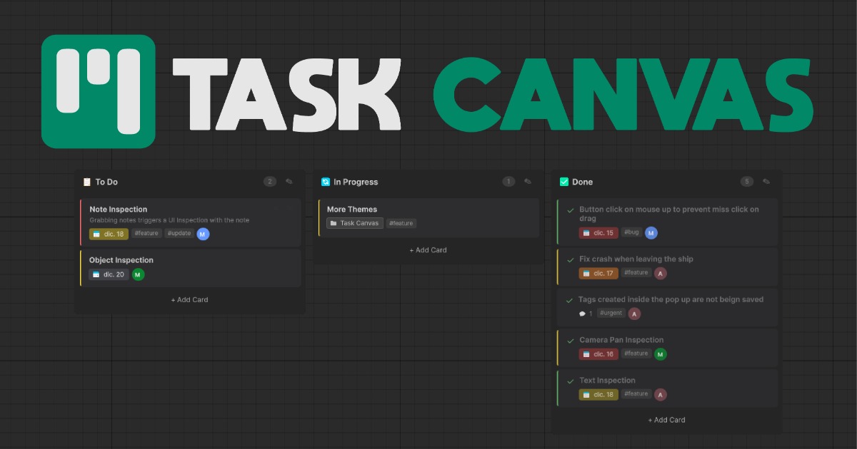 Task Canvas - Project Management & Kanban Board | Utilities Tools ...