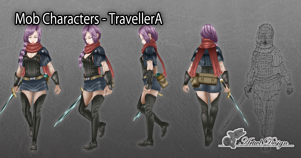 MobCharacters-TravellerA | Characters | Unity Asset Store