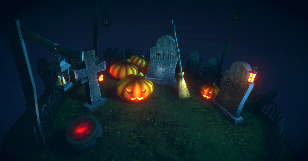 FREE Cartoon Halloween Pack - Mobile/VR | 3D Fantasy | Unity Asset Store