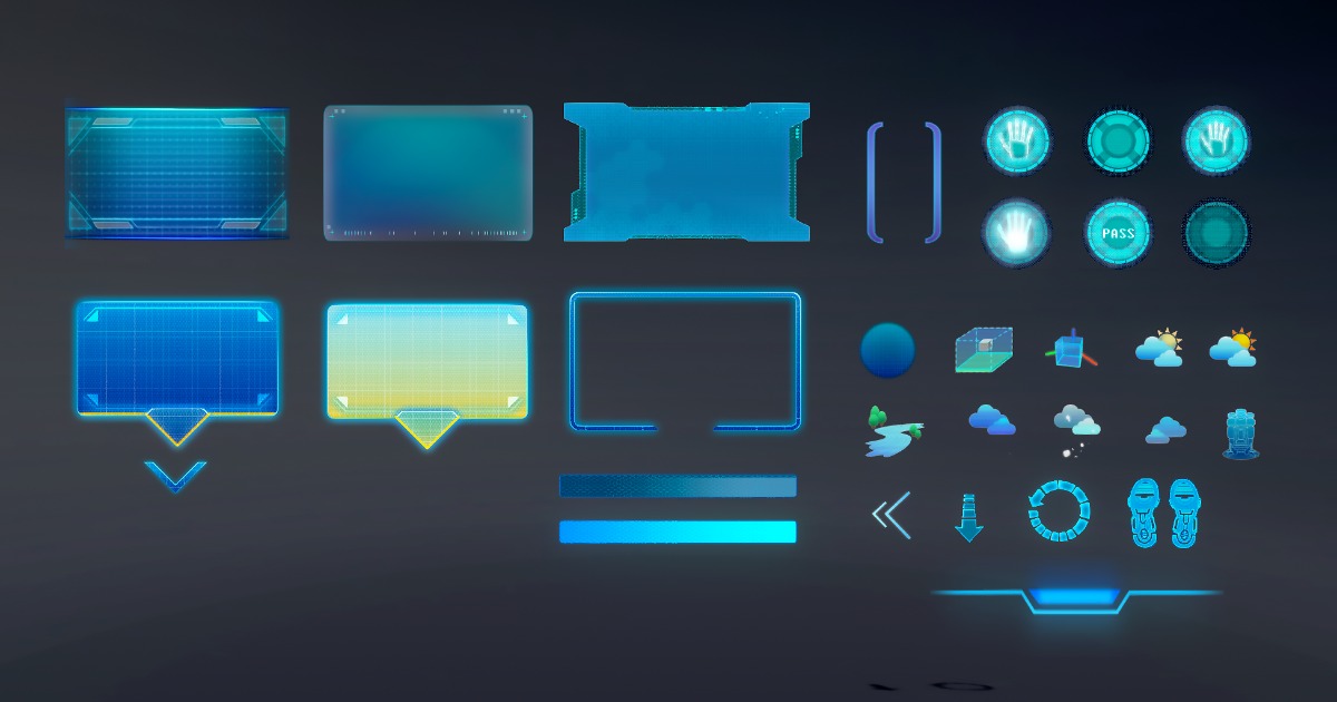 Sci Fi Ui Pack 2d Gui Unity Asset Store