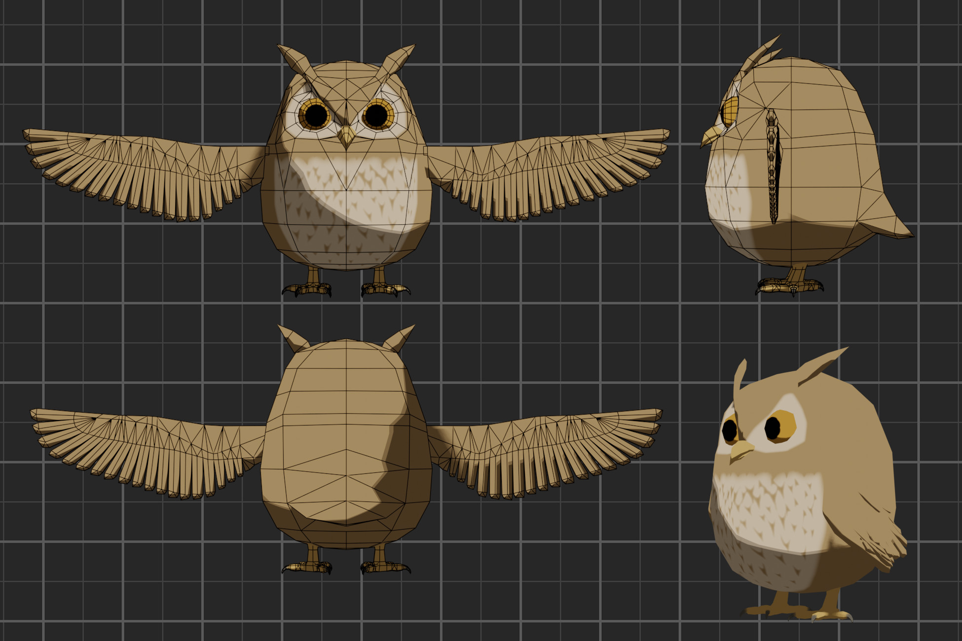 Animals 3D Owl | Characters | Unity Asset Store