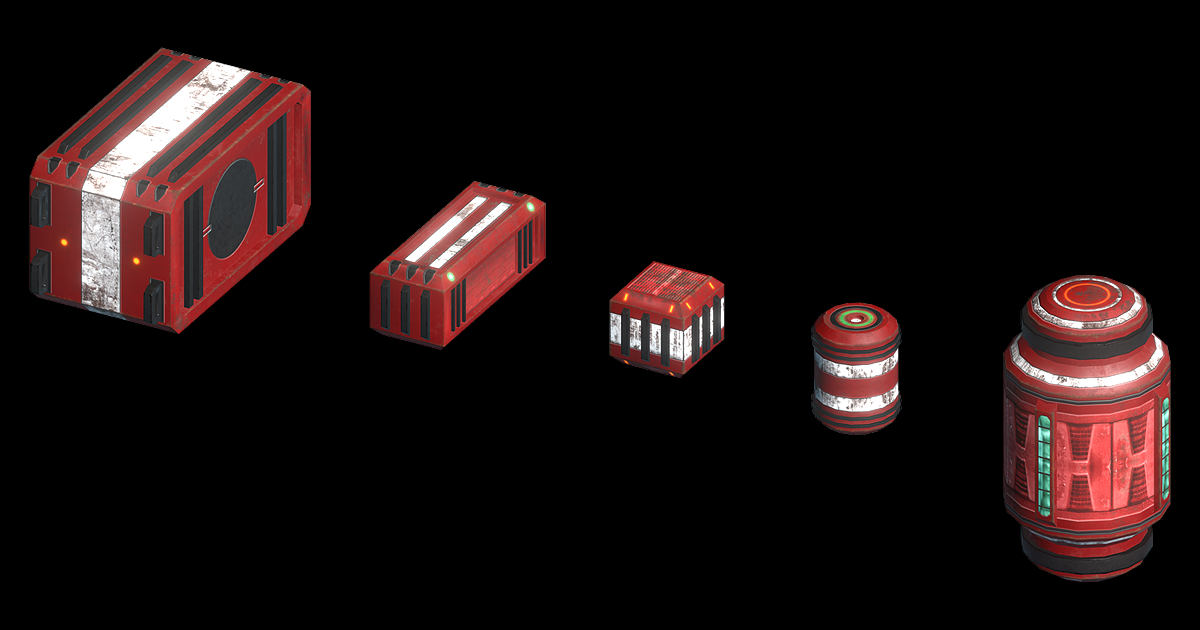 Scifi Containers | 3D Sci-Fi | Unity Asset Store