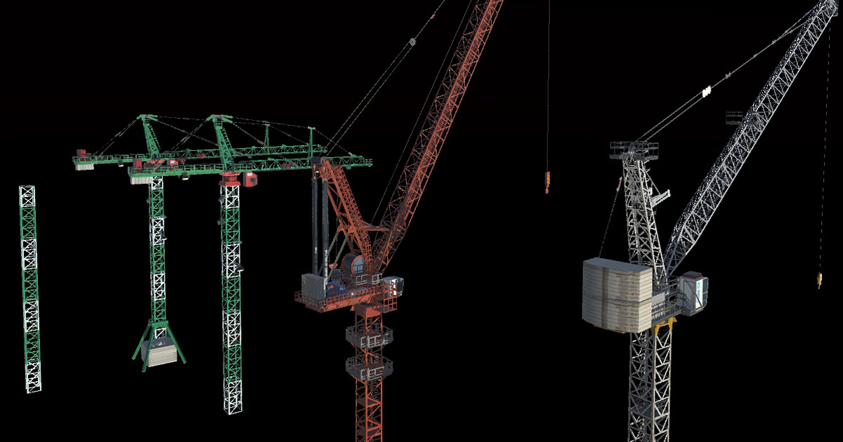 Tower Crane Set #2 | 3D Industrial | Unity Asset Store