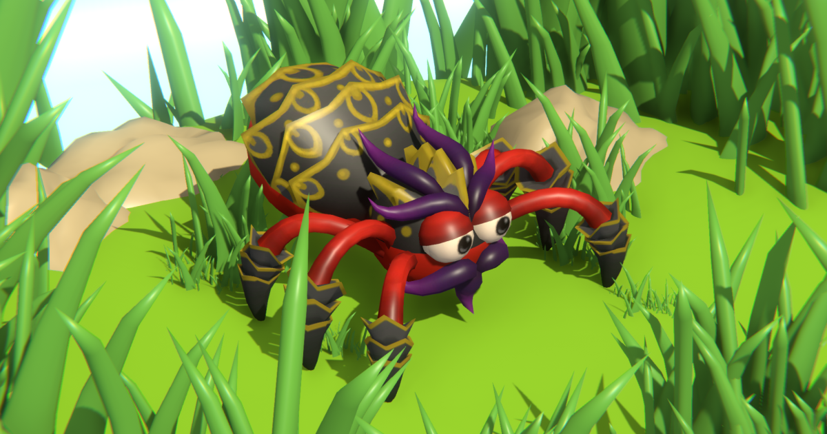 Spider 3 - Casual Fantasy | 3D Creatures | Unity Asset Store