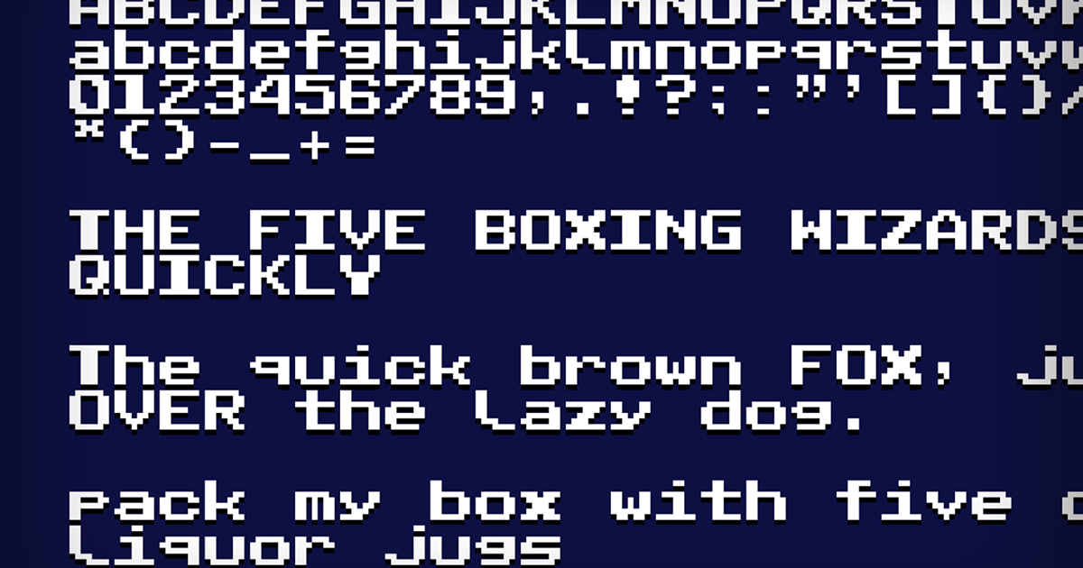 Retro Font | 2D Fonts | Unity Asset Store