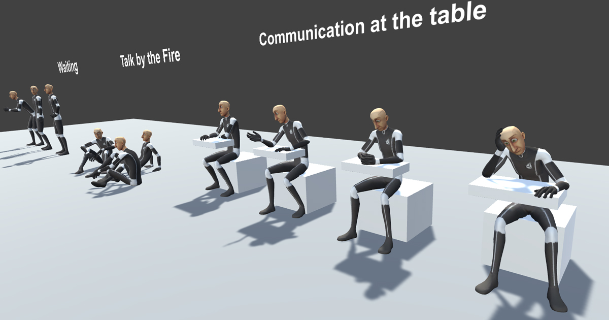 City Animation of People - Pack 2. Part_1 | 3D Animations | Unity Asset ...