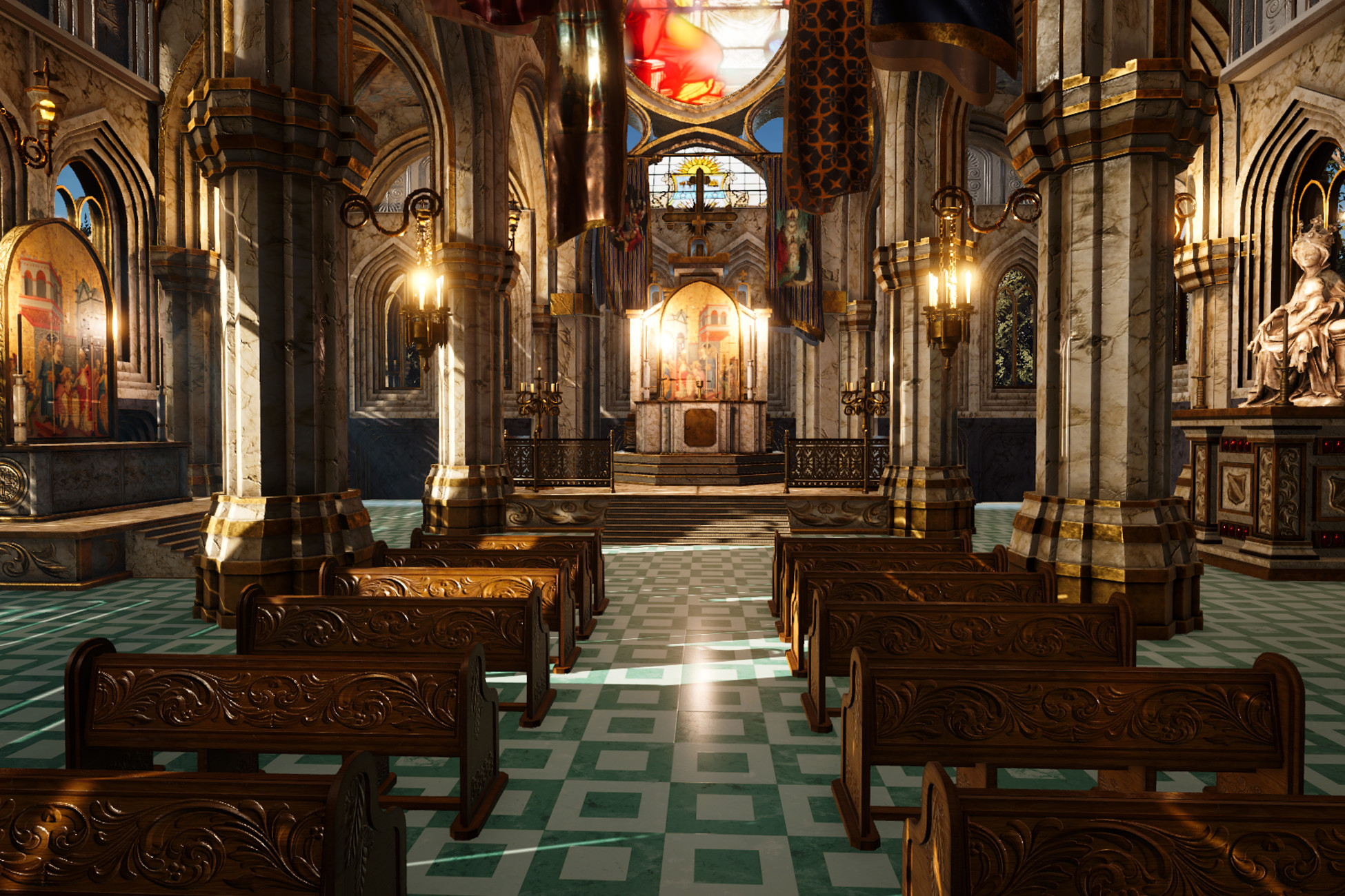 Cathedral 4. (URP) | 3D Historic | Unity Asset Store