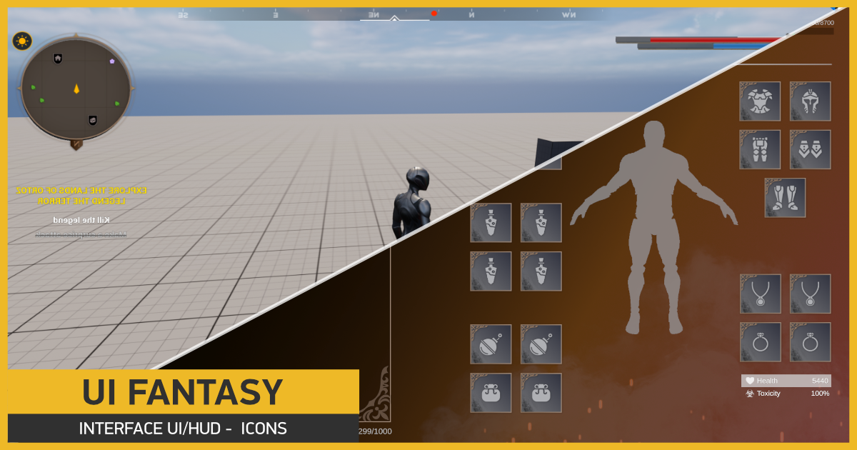 Fantasy adventure UI & HUD | 2D GUI | Unity Asset Store