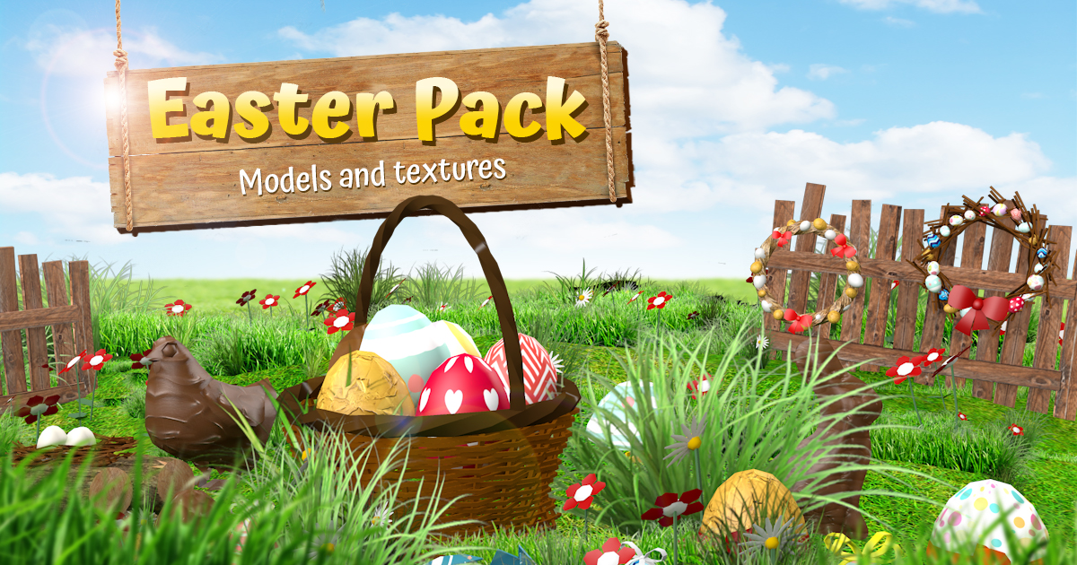 Realistic Easter Pack | 3D Props | Unity Asset Store