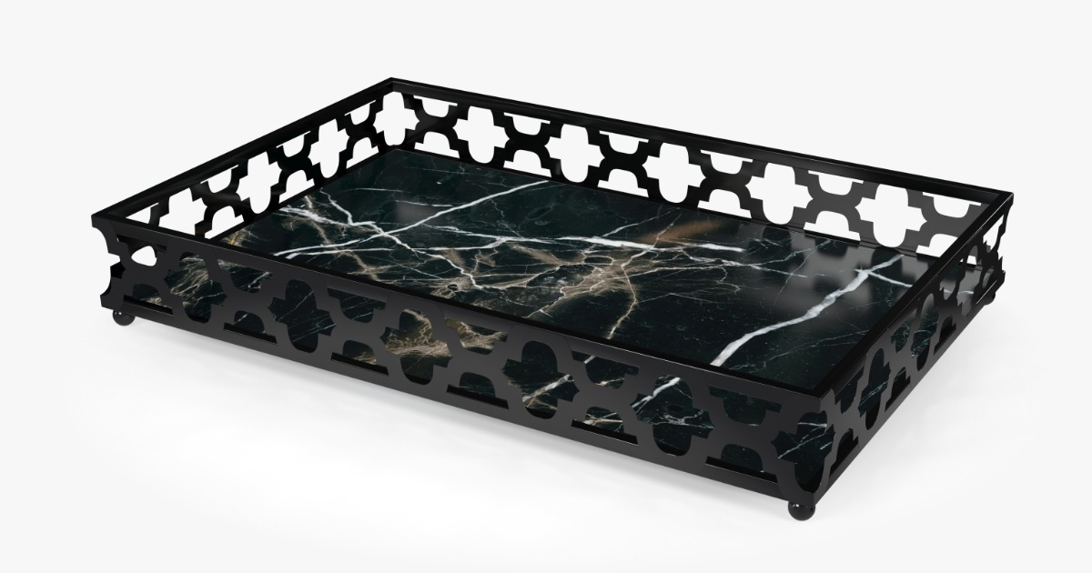 Black Marble Tray | 3D Props | Unity Asset Store