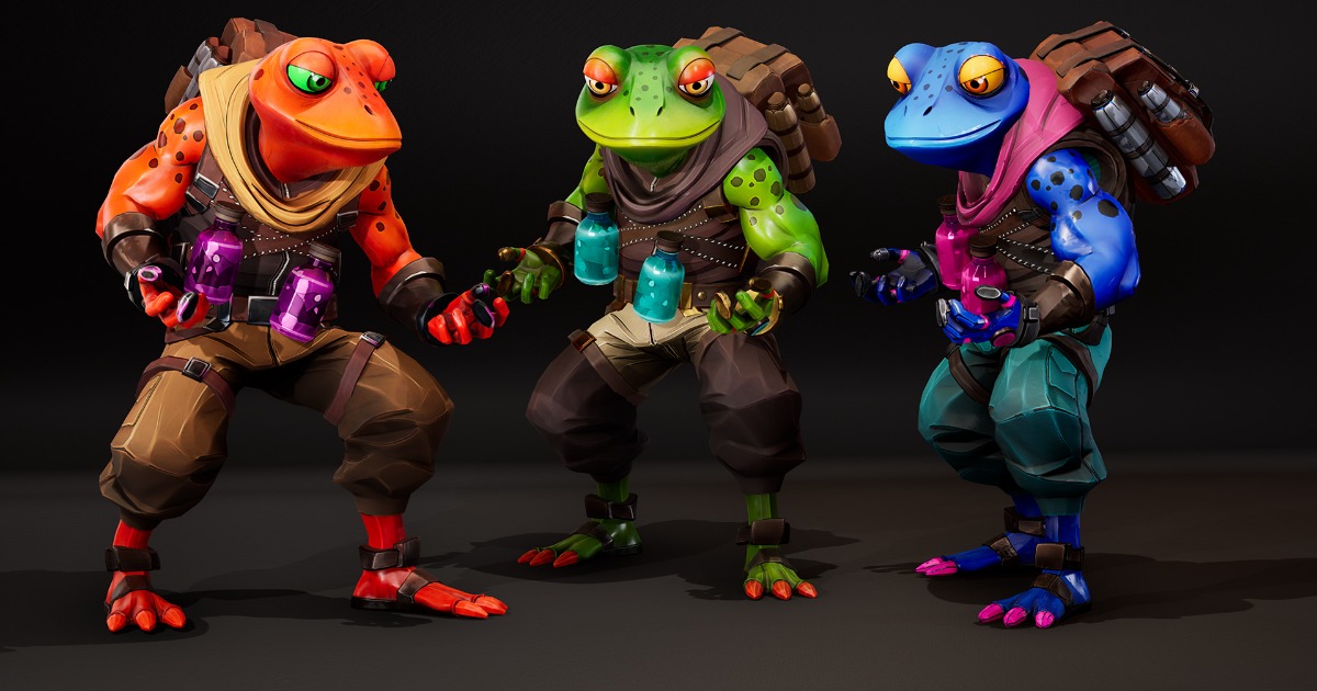 Stylized Alchemist Frog – Fantasy Character Pack (3 Skins) | 3D ...