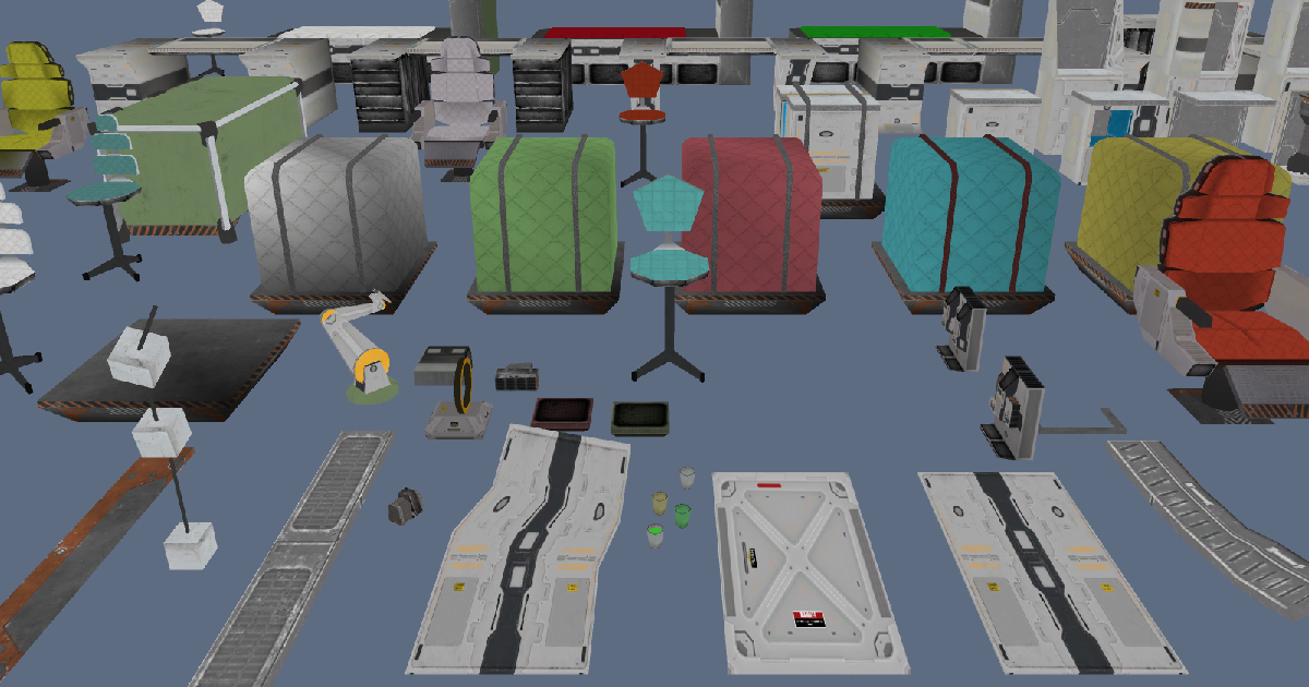 Sci-fi Objects Pack 2 - eWolf | 3D Sci-Fi | Unity Asset Store