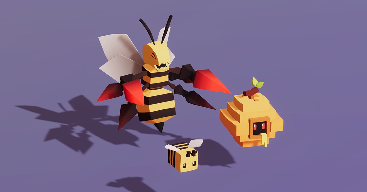 Bee Monster Hive Evolution Pack Toon Series | Characters | Unity Asset ...