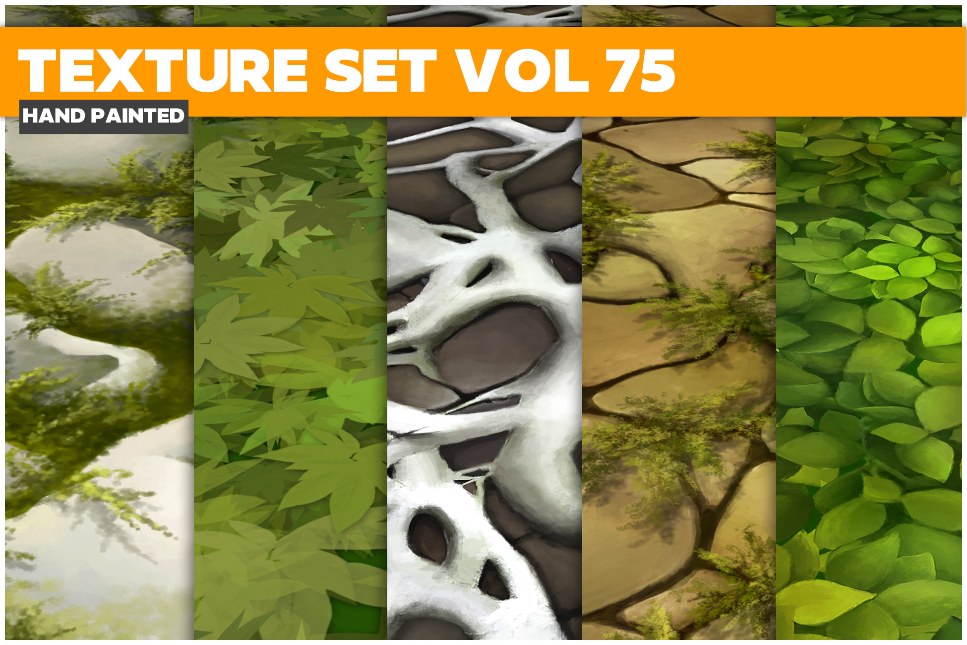Texture Set Vol.75 Hand Painted Grass | 2D Nature | Unity Asset Store