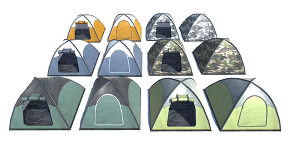 Low Poly Simple Tent | 3D Props | Unity Asset Store
