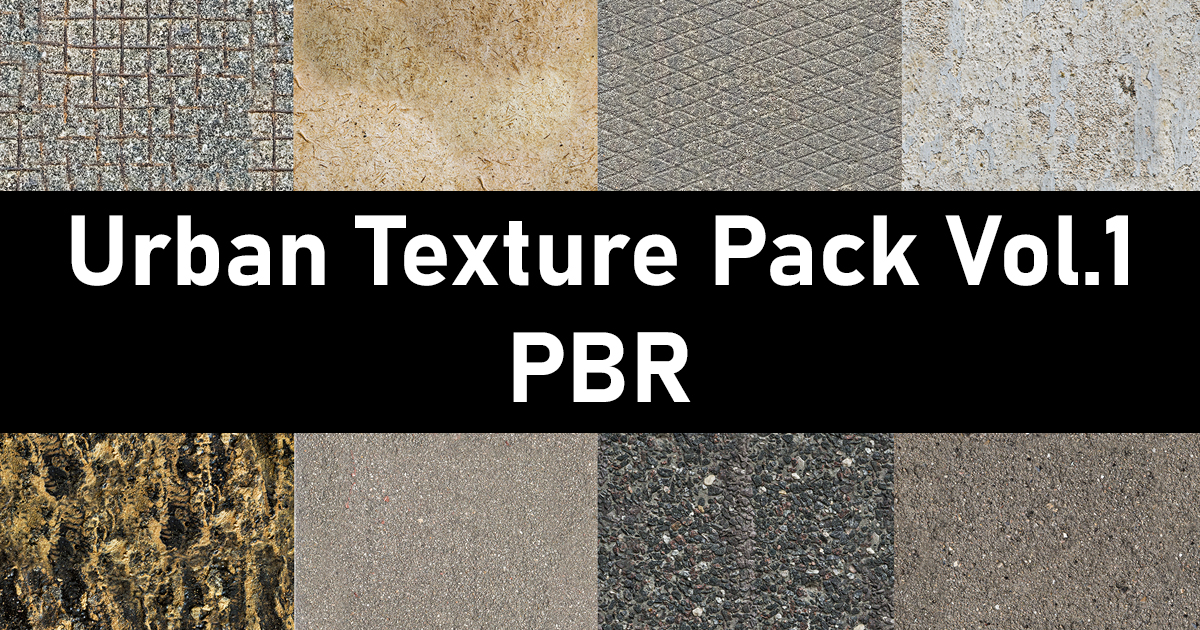 Realistic Seamless Urban Texture Pack, Vol.1 | 2D Textures & Materials ...