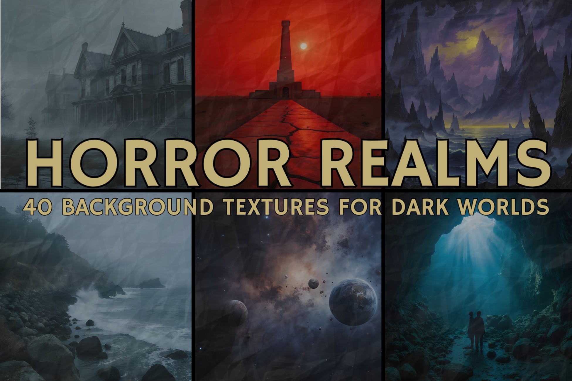 HORROR REALMS - 40 Background Textures For Dark Worlds | Audio Music ...